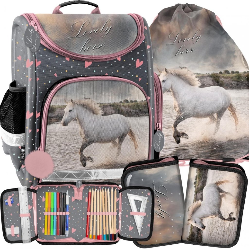 Konie Tornister Szkolny dla Dziewczynek Horse [PP22HR-524] iplecaki.pl