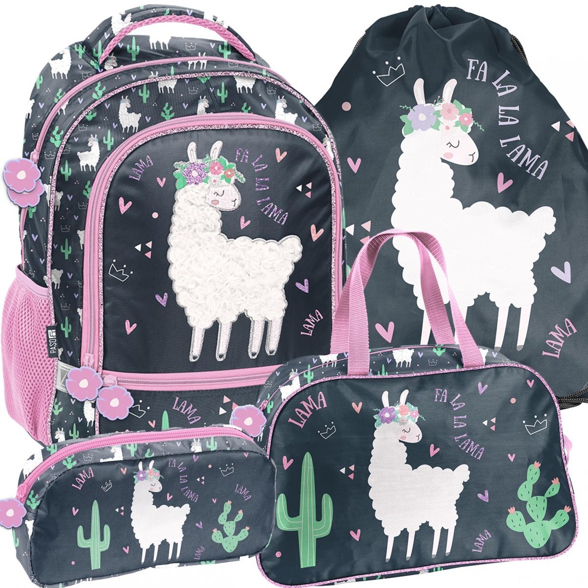 Lama Plecak Szkolny Dziecięcy komplet 4w1 do 1 klasy [PP23LA-260] iplecaki.pl