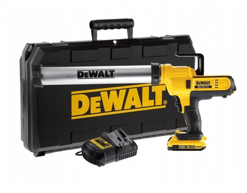 Pistolet kleju, silikonu DEWALT 18V 600ml DCE580D1- Narzędzia Seger