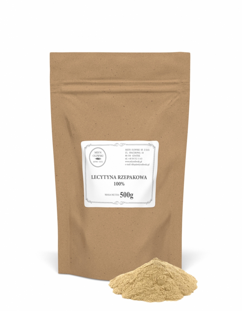 Lecytyna Rzepakowa 100 % - 500g | Młyn Oliwski