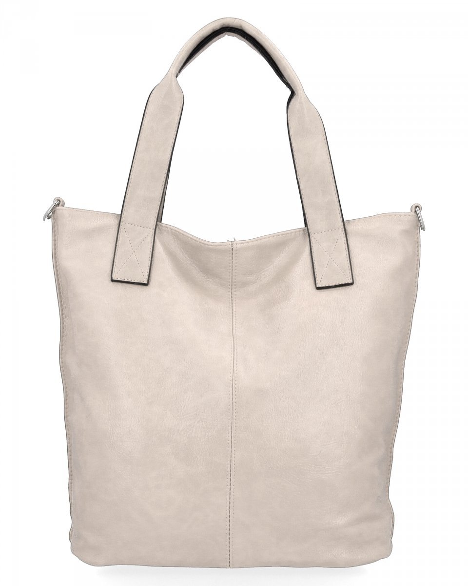 Duże Torebki Damskie Shopper Bag XXL firmy Hernan Beżowa - Shoppery ...
