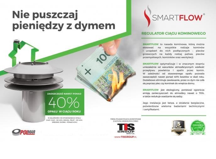SMARTFLOW - Regulator Ciągu Kominowego - stopa okrągła - cena, opinie ...