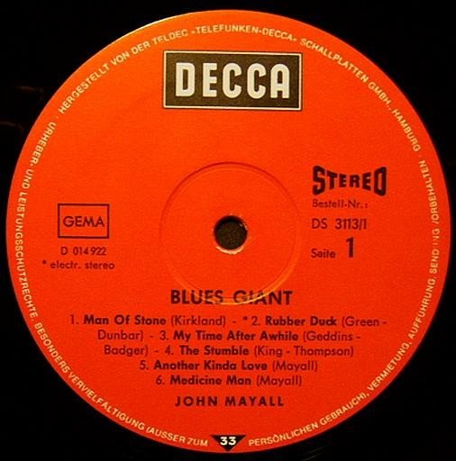 John Mayall With Peter Green, Mick Taylor, Keef Hartley, John McVie ...