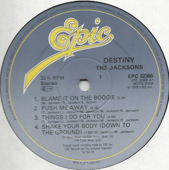 The Jacksons - Destiny (LP) - Soul, Funk - Płyty winylowe Oldskul.com.pl