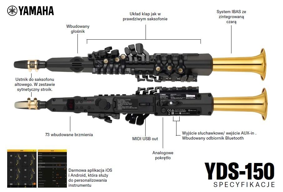 Yamaha YDS-150 Saksofon cyfrowy