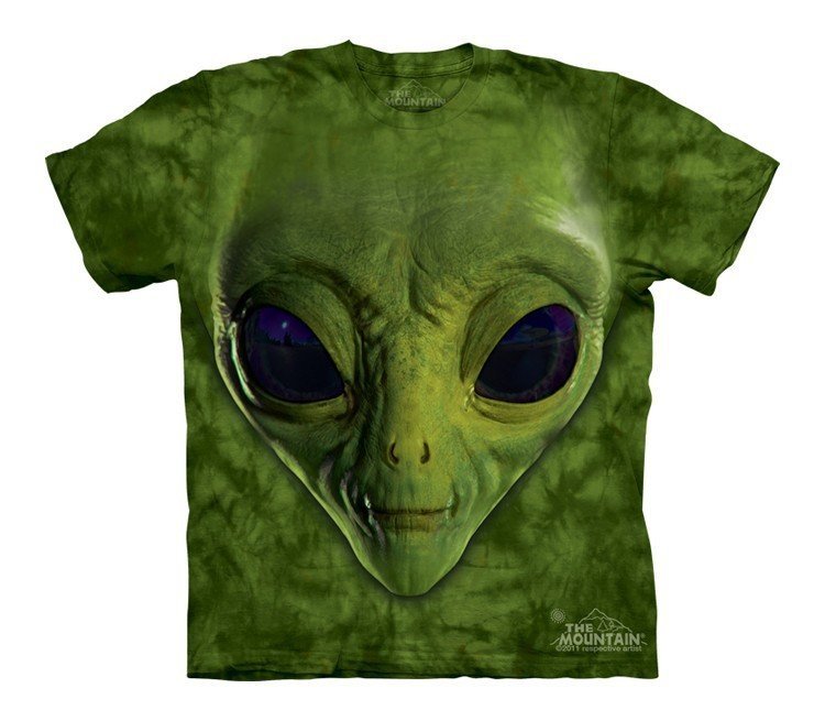 Sklep veoevo.pl - Koszulki Malowane Pazurem - Green Alien Face - T ...