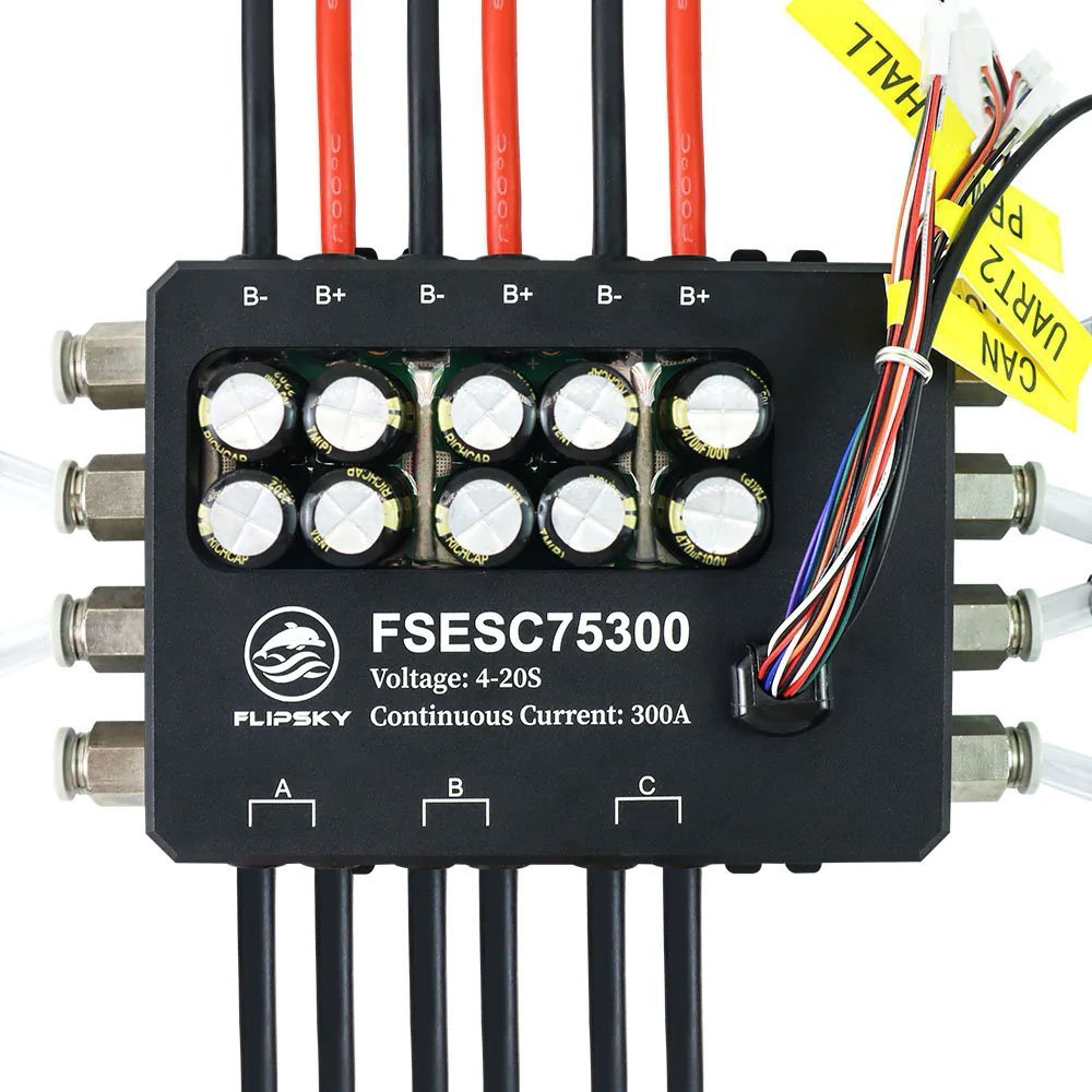 Regulator do silników bezszczotkowych FSESC 75300 84V High Current 350A ...