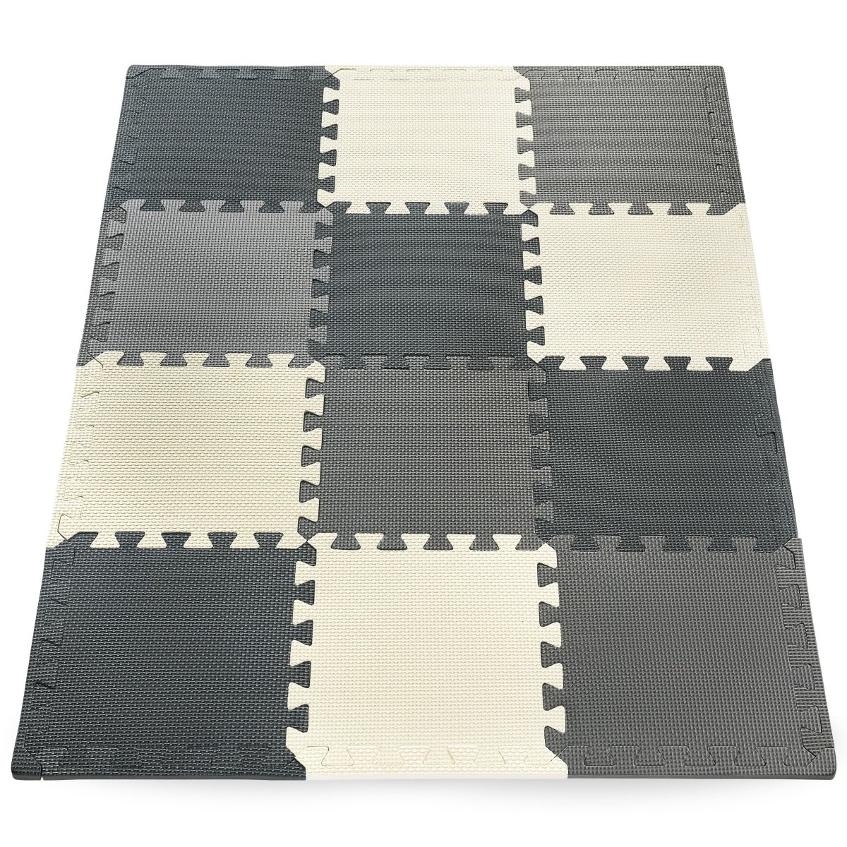 Piankowe puzzle 12szt. - piankowa mata edukacyjna 120 x 90 x 1.2cm z ...