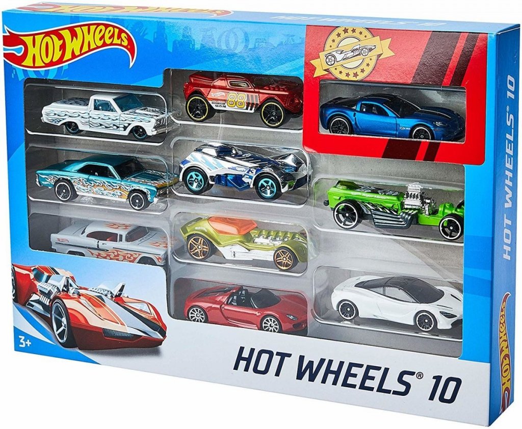 Hot Wheels Zestaw 10 Samochodzików Mix Mattel 54886