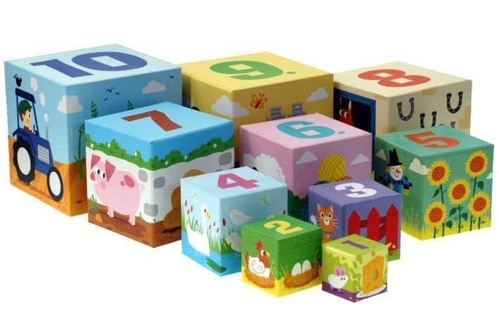 Piramida wieża Edukacyjna Zwierzątka Cyferki Trefl 1+