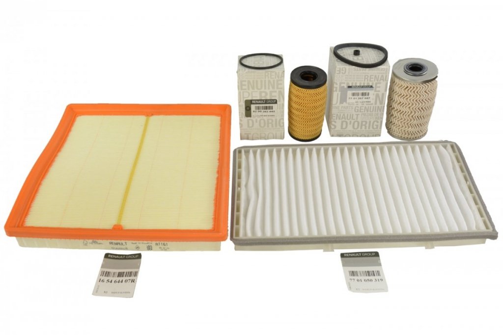 ZESTAW FILTRÓW 2.0 DCI 2.5 DCI TRAFIC II VIVARO PRIMASTAR ORYGINAŁ ...