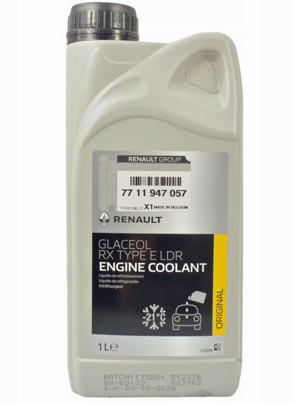 PŁYN DO CHŁODNICY 1L RENAULT GLACEOL RX TYPE D E LDR ORYGINAŁ - Płyny ...
