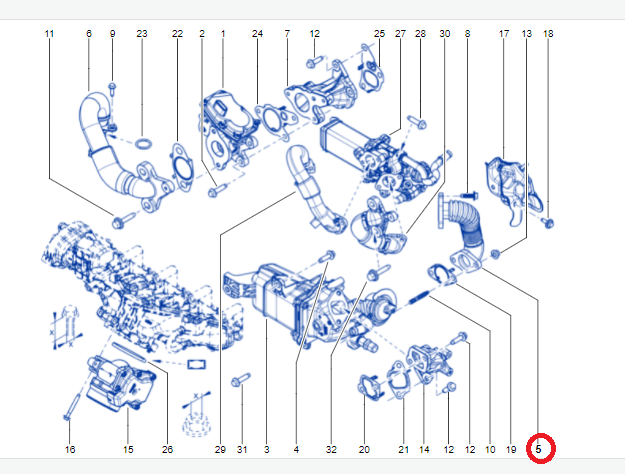 PRZEWÓD RURKA EGR 1.6 DCI TRAFIC III KADJAR KOLEOS - SCENIC IV