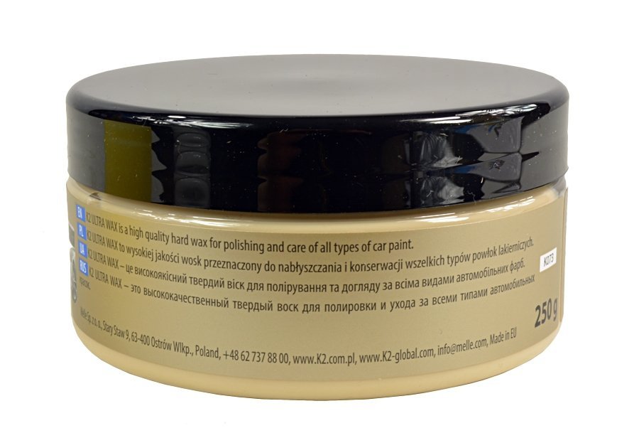 K2 ULTRA WOSK TWARDY DO KAROSERII Z GĄBKĄ CARNAUBA - Pielęgnacja ...