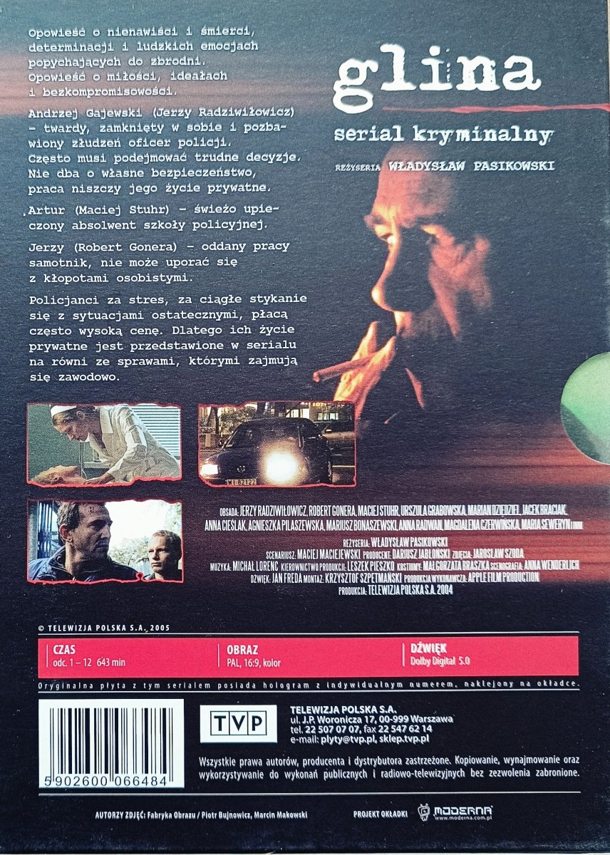 Władysław Pasikowski Glina. Serial kryminalny DVD
