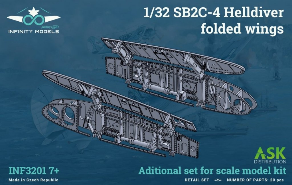 Infinity Models INF3201-07+ SB2C-4 Helldiver folded wings 1 32 ...
