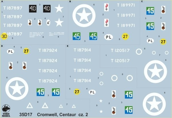 ToRo Model 35D17 - Cromwell & Centaur tanks in Polish service vol.2 1 ...