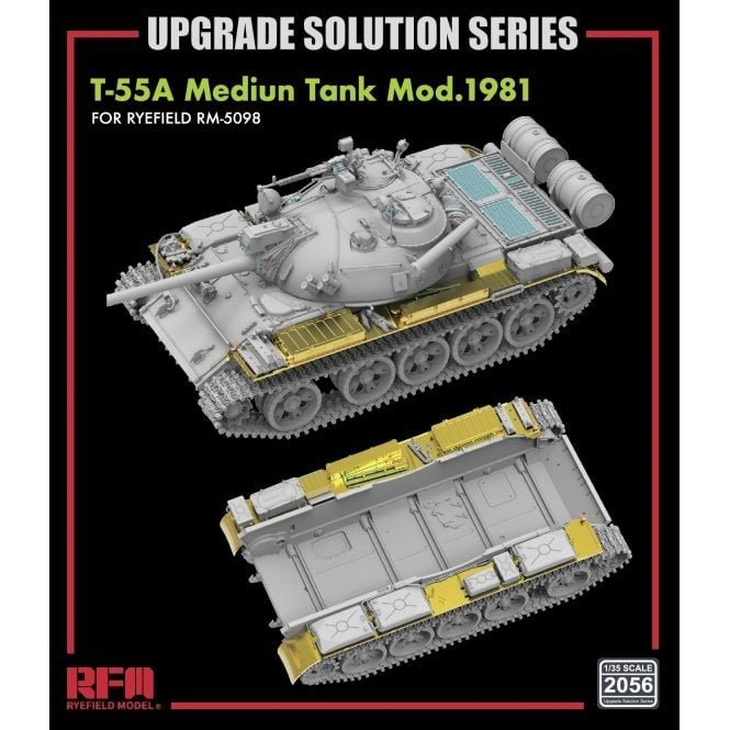 Rye Field Model 2056 T-55A Medium Tank Mod.1981 for RFM5098 - Upgrade ...