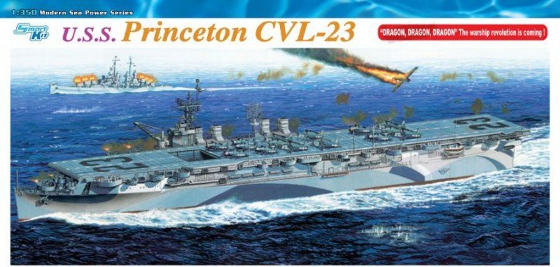 Dragon 1055 U.S.S. Princeton CVL-23 (1:350) - scale 1:350 - Civilian ...