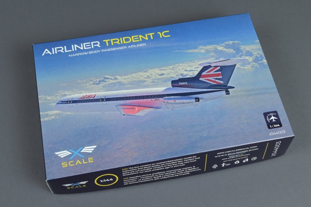 X-Scale 144003 Airliner HS-121 Trident 1C 1 144 - 1:144 - Civil aircraft