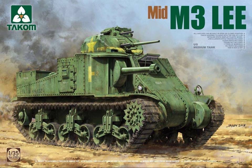Takom 2089 US Medium Tank M3 Lee (Mid) 1 35 - Tanks - 1939-1945 - 1 35 ...