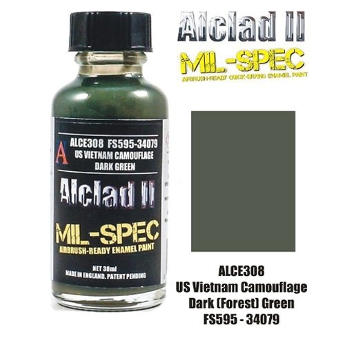 Alclad II ALC E308 US Vietnam Camouflage Dark Green FS595-34079 30ML ...