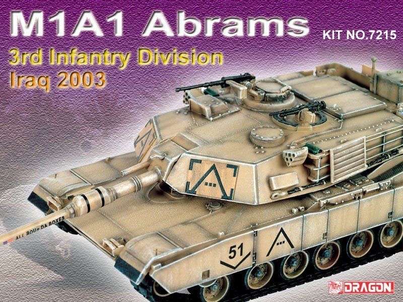 Dragon 7215 M1A1 Abrams Iraq 2003 (1:72) - auf 1945 - 1 72 - Military ...
