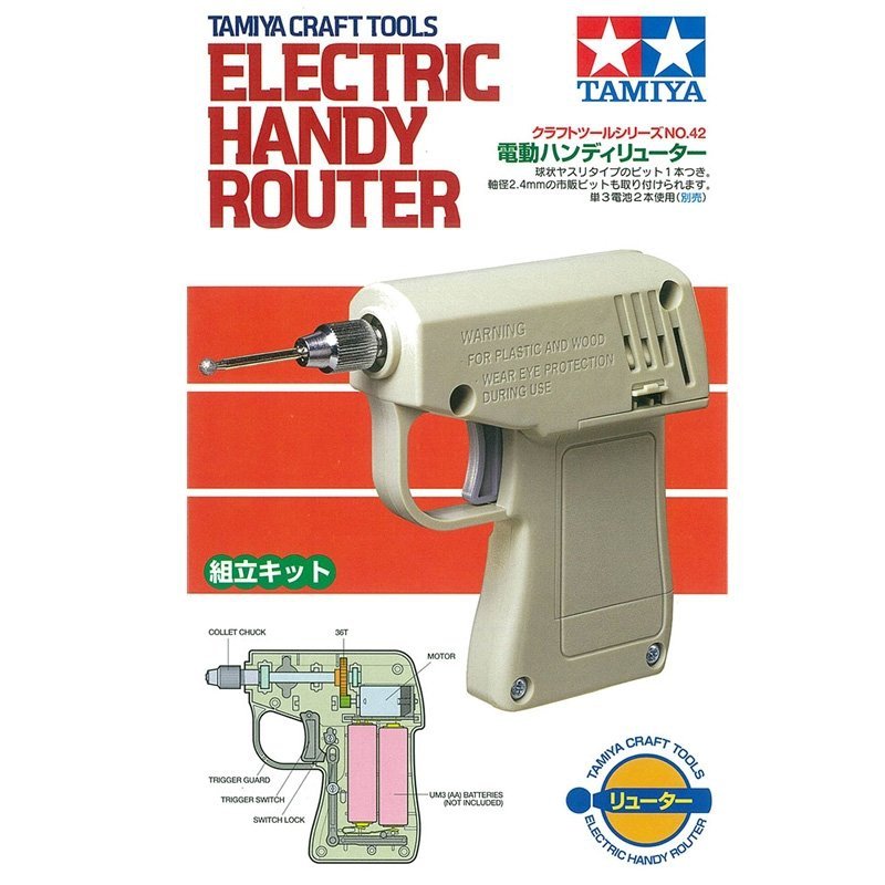 Tamiya 74042 Electric Handy Router - Drilling tools - Tools