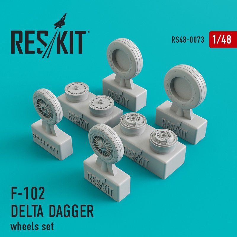 RESKIT RS48-0073 F-102 Delta Dagger wheels set 1 48 - RES KIT - scale 1 ...