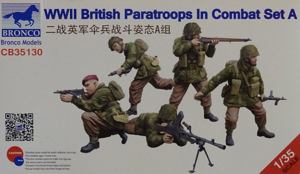 Bronco CB35130 WWII British Paratroops In Combat Set A 1 35 - scale 1: ...