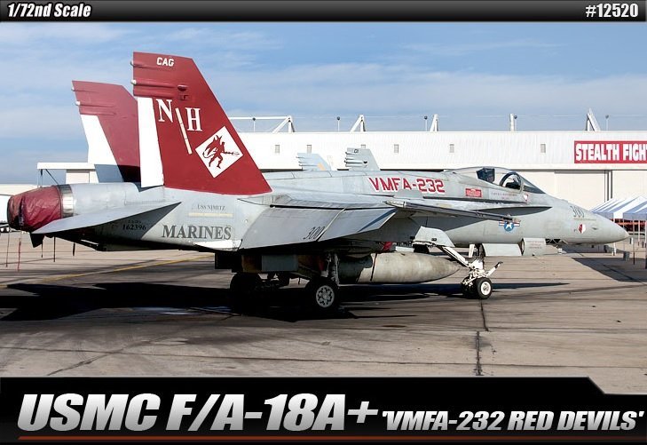 Academy 12520 USMC F A-18 VMFA-232 RED DEVILS (1:72) - jets - 1:72 ...