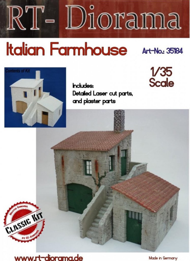 RT-Diorama 35184 Italian Farm House 1 35 - Scenerie, budynki - Diorama