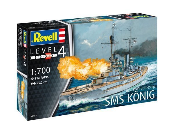 Revell 05157 SMS Konig Model Kit - sklep modelarski Plastmodel