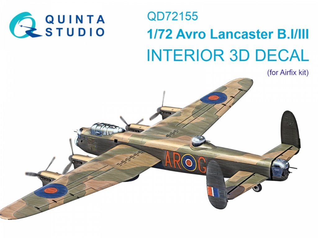Quinta Studio QD72155 Avro Lancaster B.I III 3D-Printed coloured ...