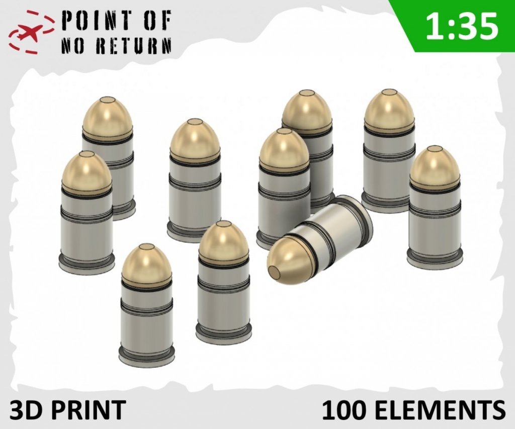 Point of no Return 3522012 Granaty 40mm HE M381 1 35 - Pociski, łuski ...