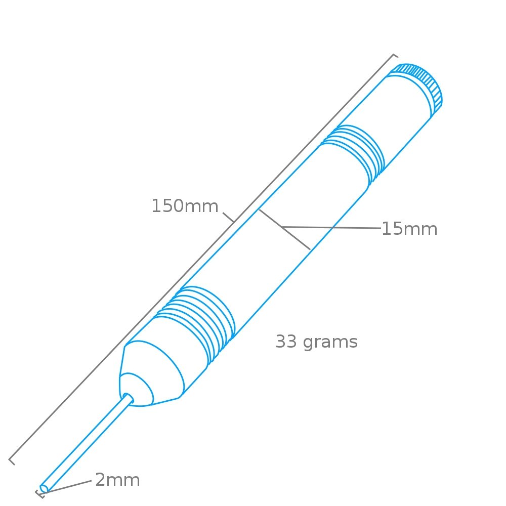Modelcraft PPU8174B Brass Pins For Pin Pusher PPU8174 x 100 - Rulers ...