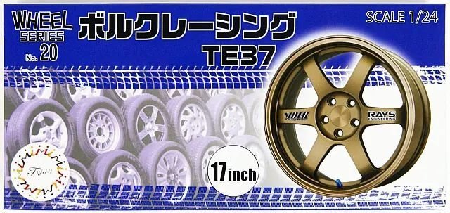 Fujimi 193632 Wheel Series No.20 Volk Racing TE37 17-inch 1 24 - 1:24 ...