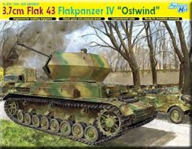 Dragon 6550 3.7cm FlaK 43 Flakpanzer IV Ostwind (1:35) - Self-propelled ...