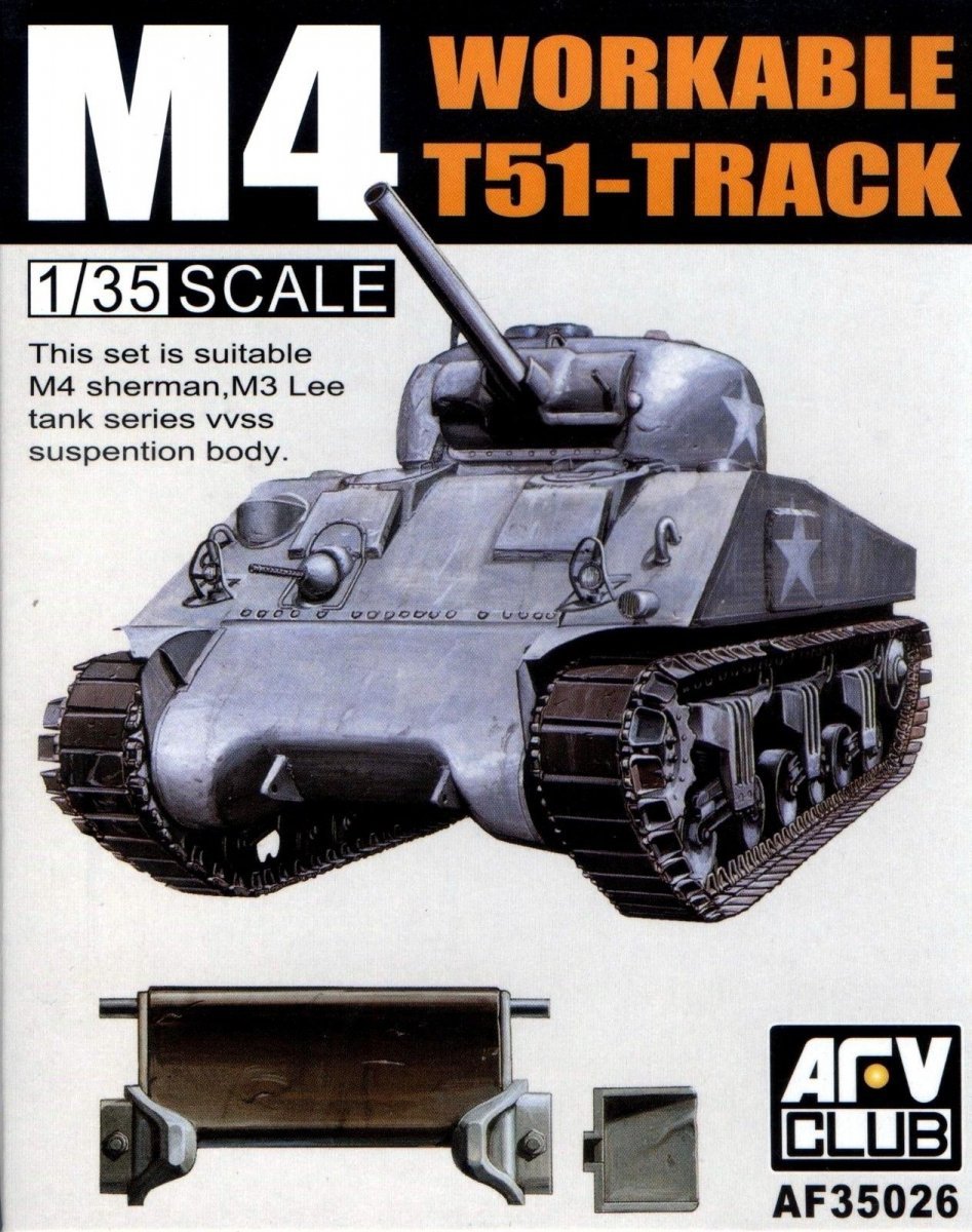 AFV Club 35026 Workable T51-Track for M3 Lee M4 Sherman 1 35 - Tracks ...
