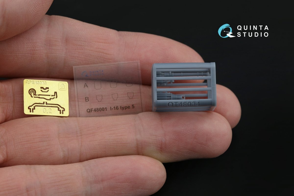 Quinta Studio QT48034 I-16 Detail set: Propeller hub ratchet, Venturi ...