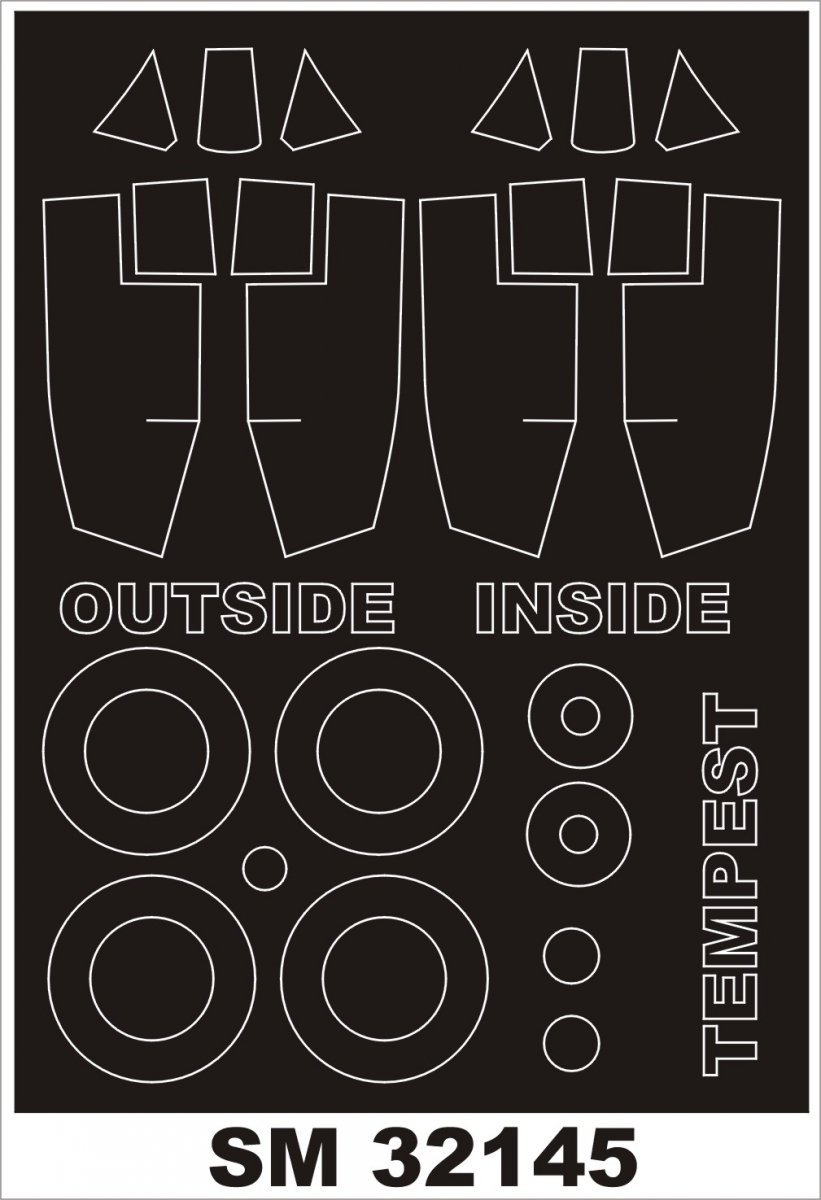 Montex SM32145 HAWKER TEMPEST PCM - scale 1:32 - Mini Mask - Montex ...
