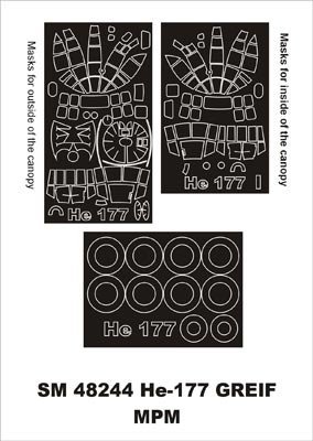 Montex SM48244 He 177A-5 MPM - scale 1:48 - Mini Mask - Montex ...