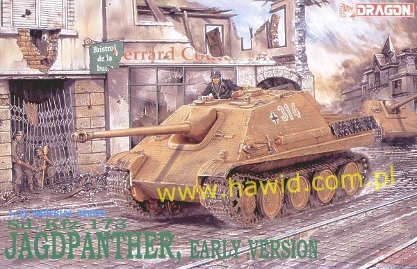 Dragon 9012 Jagdpanther SD.KFZ.173 early (1:35) - Self-propelled ...
