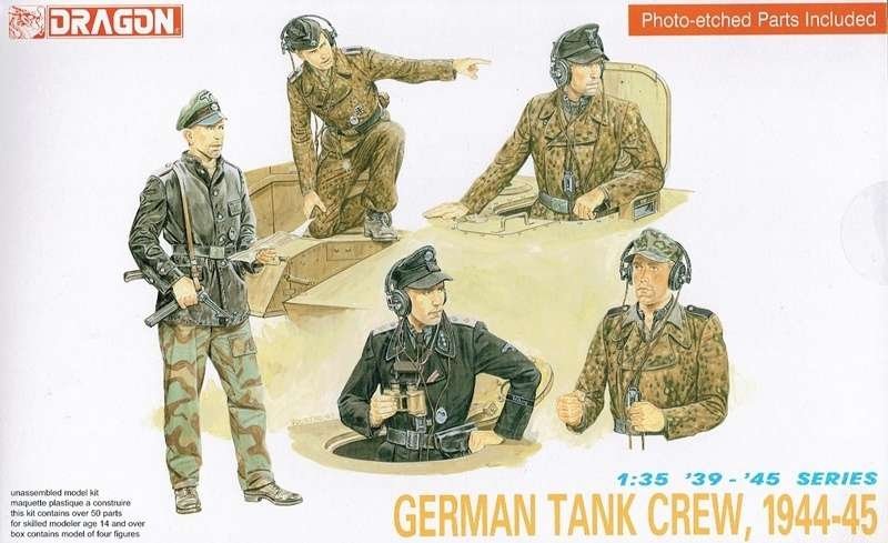 Dragon 6014 German tank Crew 1944-45 (1:35) - scale 1:35 - Figures