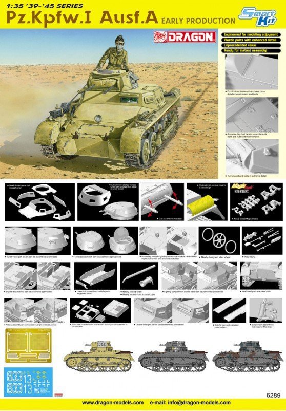 Dragon 6289 Pz.Kpfw. I Ausf. A (1:35) - Tanks - 1939-1945 - 1 35 ...