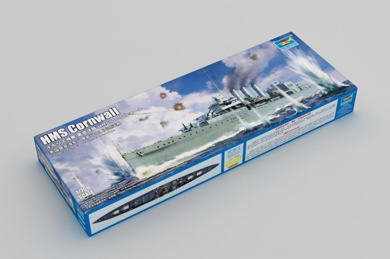 Trumpeter 06734 HMS Cornwall 1 700 - scale 1:700 - Civilian, military ...