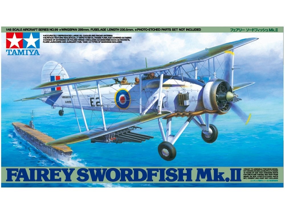Tamiya 61099 Fairey Swordfish Mk.II 1 48 - propeller planes - 1:48 ...