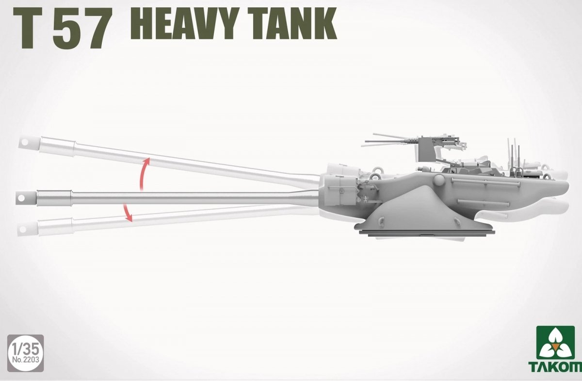Takom 2203 T57 Heavy Tank 1 35 - auf 1945 - 1 35 - Military vehicles and equipment