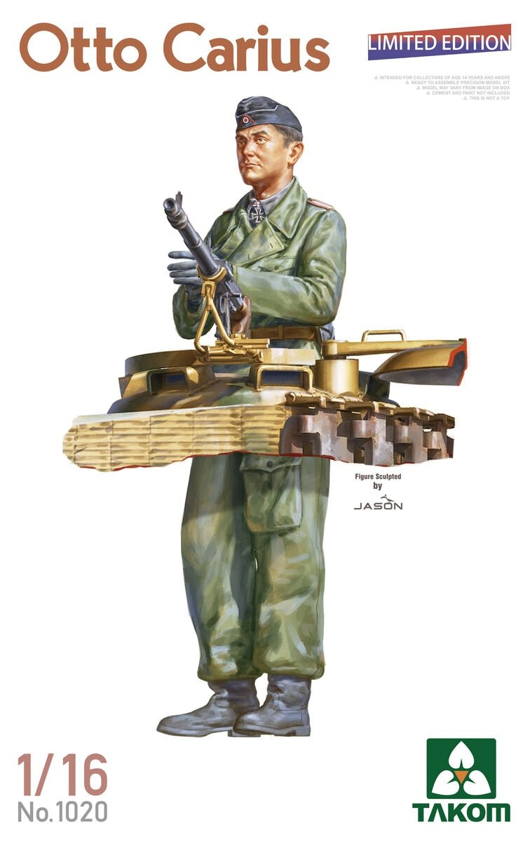 Takom 1020 Otto Carius Limited Edition 1 16 - 1:16 - Figures