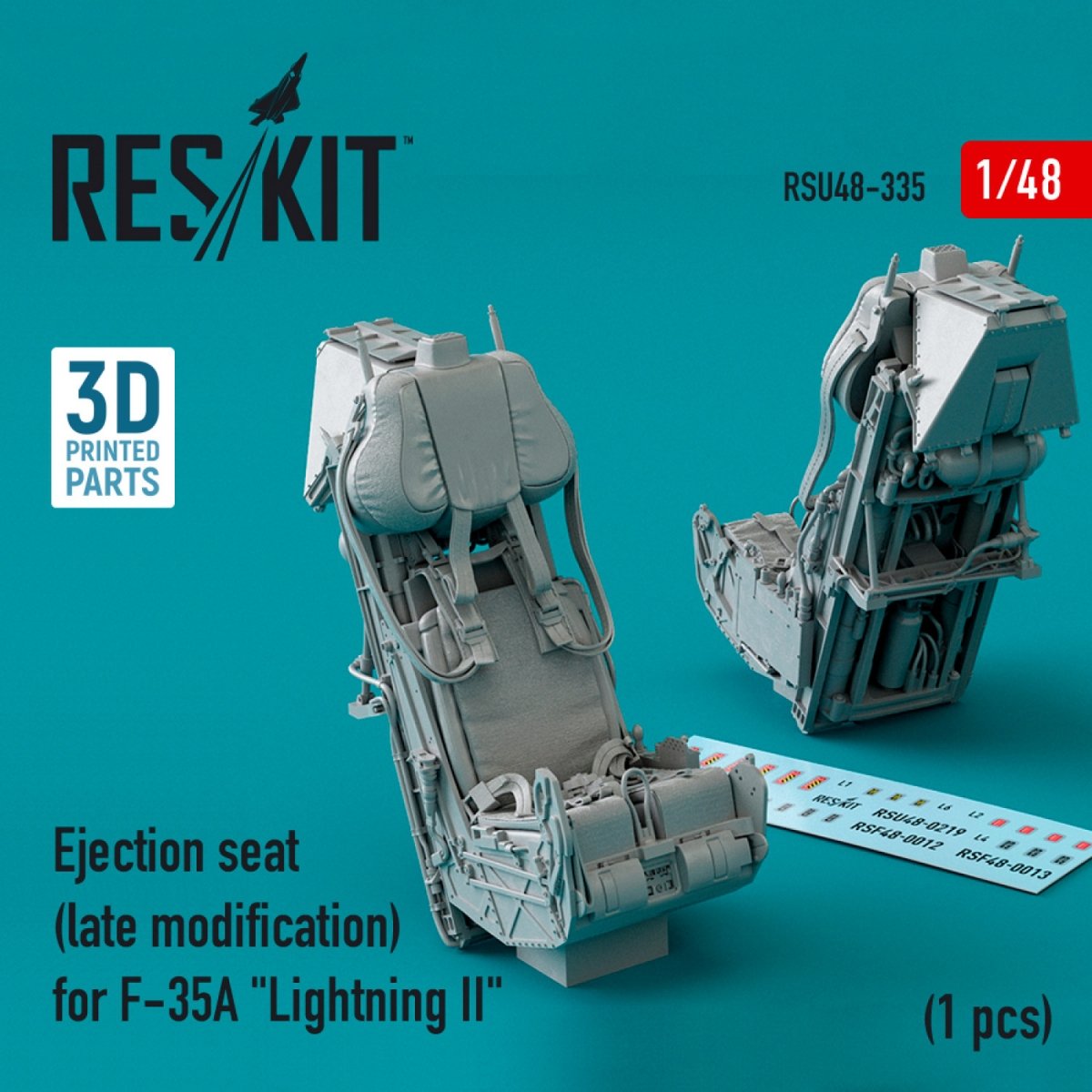 RESKIT RSU48-0335 EJECTION SEAT (LATE MODIFICATION) FOR F-35A "LIGHTNING II" (3D PRINTED) 1 48 ...